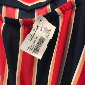 Veronica M | Other | Veronica M Striped Jumpsuit Wtie Waist Pockets ...